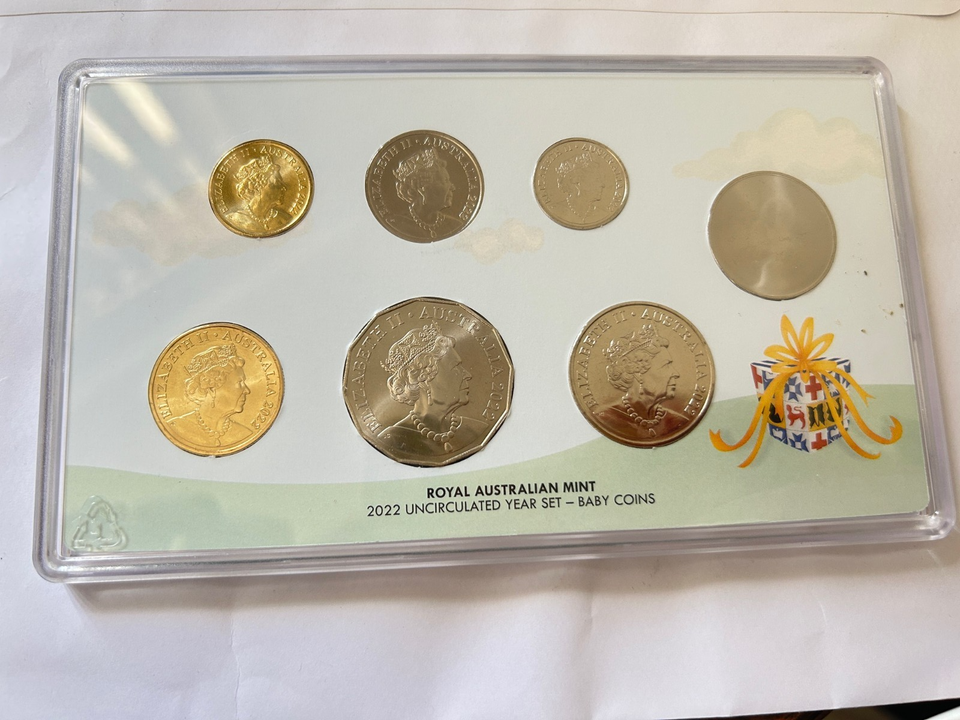 2022 Baby Coin Set - All Coins including baby $2 elder 50c and 10c ...