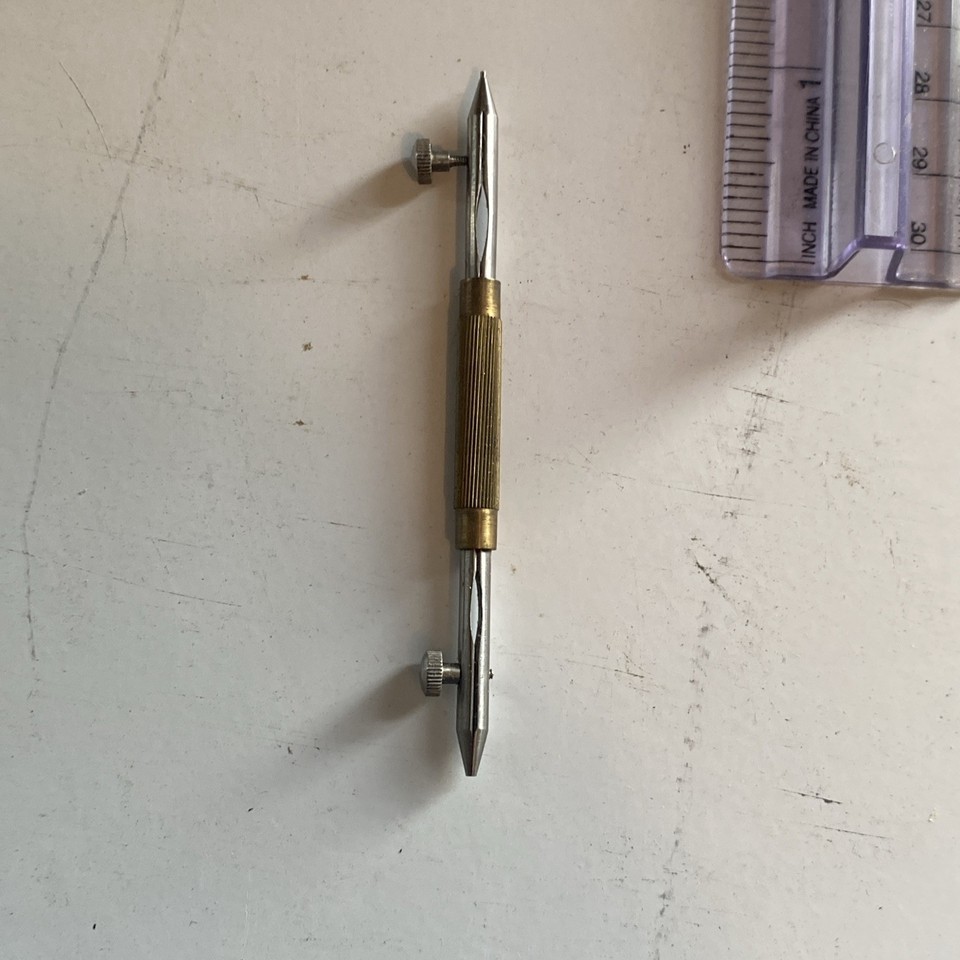 Lot of 2 Watchmakers Tools precision Pin Vise Balance Screw Holder ...