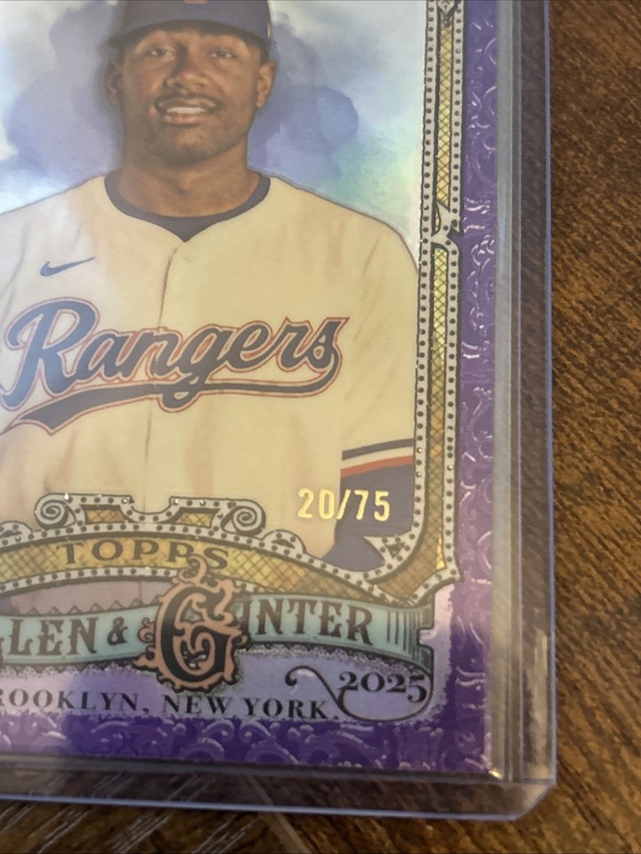 2025 Allen & Ginter Kumar Rocker RC Purple Chrome 20/75 *Rangers* | eBay