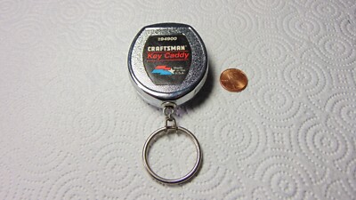 Vtg CRAFTSMAN Retractable Key Return Caddy Chain 22 inch chain USA 9 ...