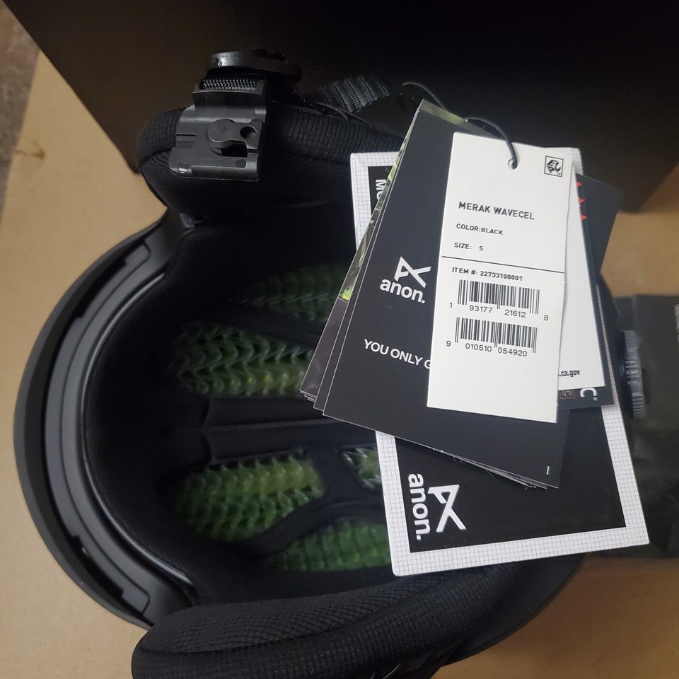 SMALL Anon Merak WaveCel Helmet BLACK | eBay