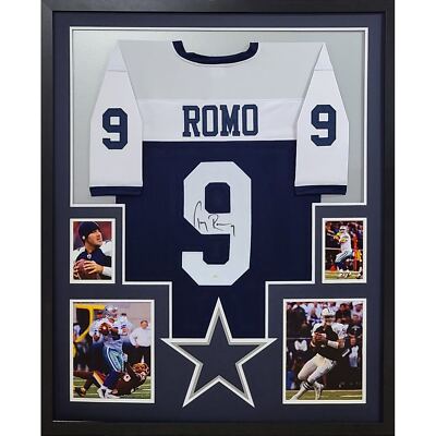 Tony Romo Framed Signed Thanksgiving Jersey Autographed Dallas Cowboys ...