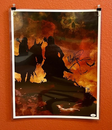 MATT PIKE signed Arik Roper Print Electric Messiah JSA COA SLEEP HIGH ...