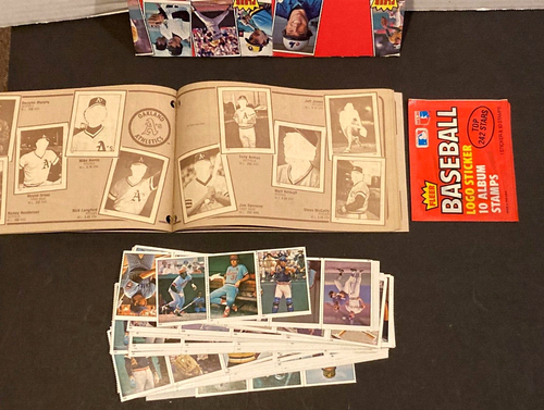 1982 Fleer Baseball Sticker Album with 200 sticker W/ SEALED PAC ...