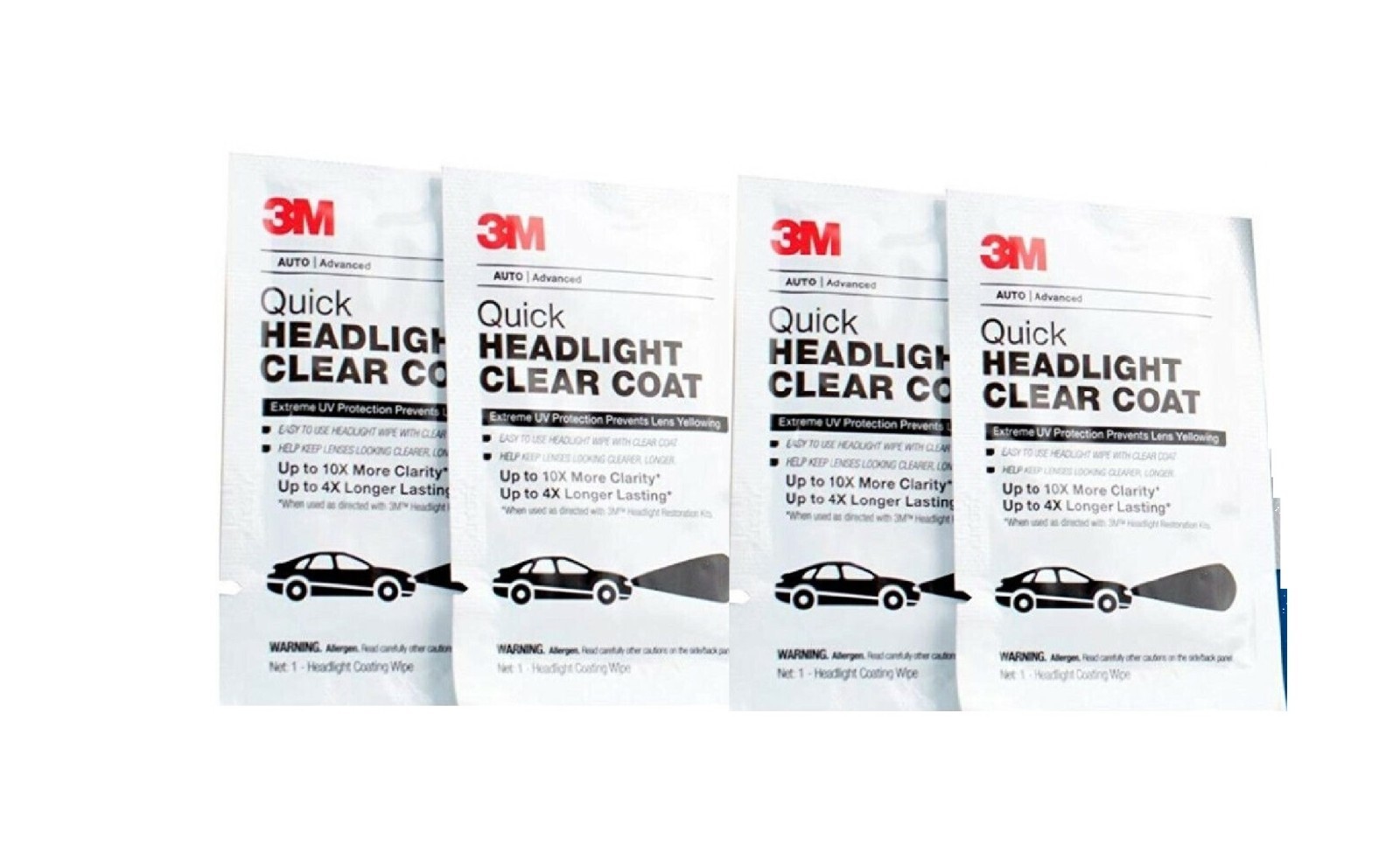 3M Quick Headlight Clear Coat 4x wipe lot | eBay