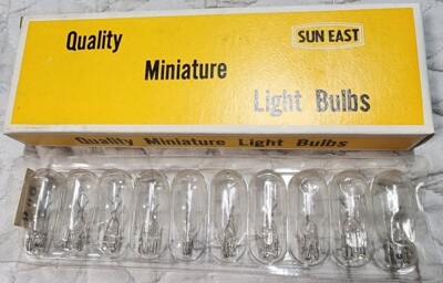 Vintage 10 Pack SUN EAST #912/906 MINIATURE AUTOMOTIVE LIGHT BULBS 12V ...