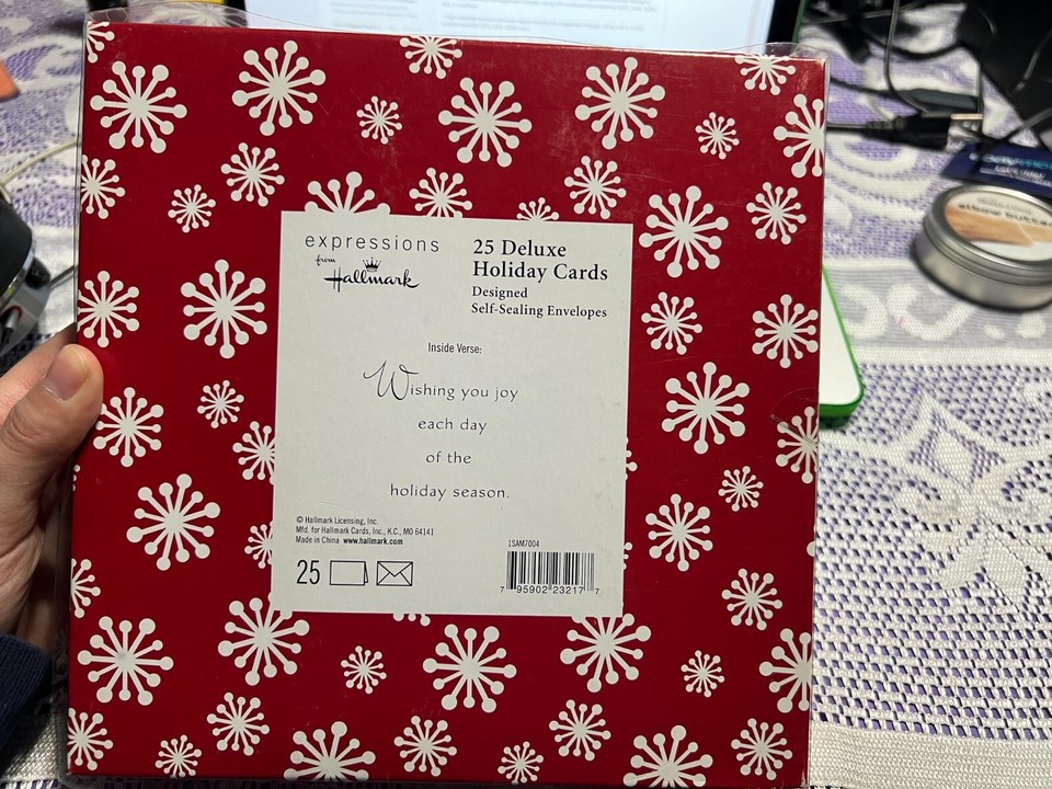 Hallmark Merry Christmas Cards Expressions 25 Deluxe Holiday Cards | eBay