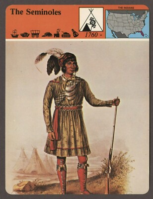 The Seminoles Story of America Native American Indian History Card | eBay