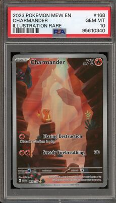 Pokemon Charmander 151 MEW EN Illustration Rare #168 PSA 10 Gem Mint | eBay