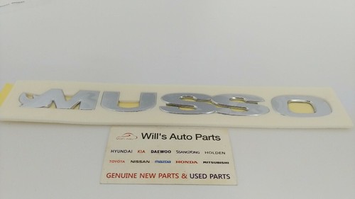 GENUINE NEW SSANGYONG MUSSO ALL MODEL EMBLEM BADGE [MUSSO] | eBay Australia