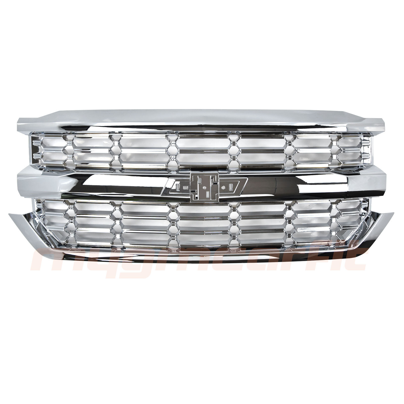 2016-2018 Chevy Silverado 1500 front upper bumper grille Chrome OEM ...