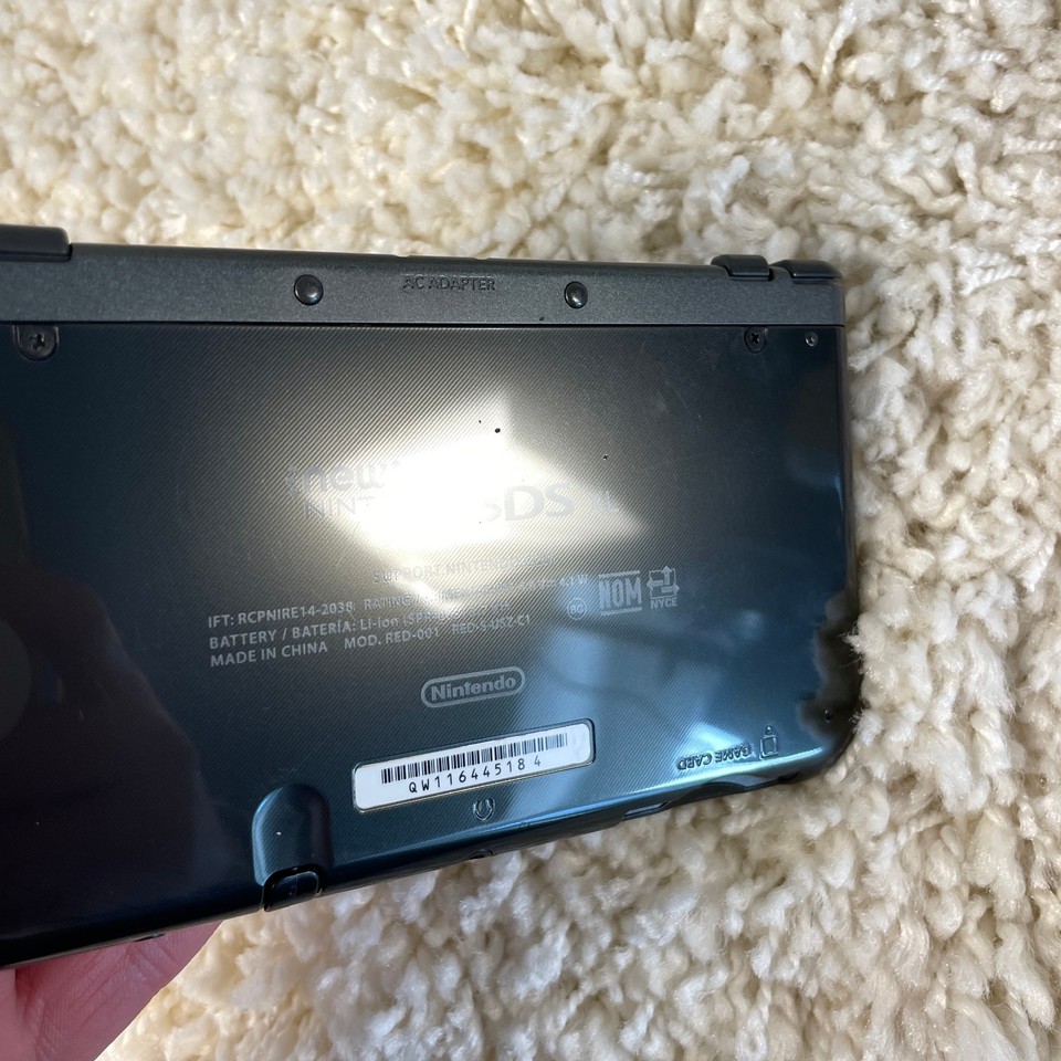 Nintendo “New” 3DS XL Metallic Gray Handheld Console System RED-001 Top ...