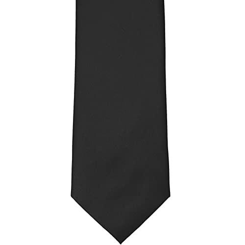 Big and Tall Extra Long Necktie 63" Length Black | eBay