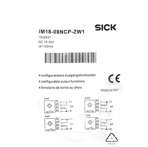 SICK IM18-08NCP-ZW1 Cylindrical thread design PNP /NPN New | eBay