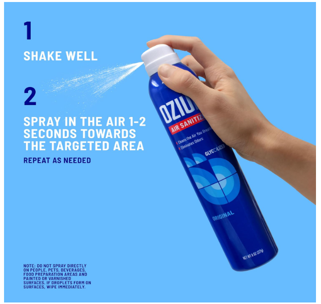 2 pack Ozium Air Freshener Dispenser 8oz. Scent, Single-shot | eBay