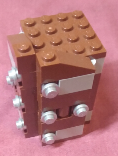 S Lego Double Door Partial Build Reddish Brown 25+ Parts | eBay