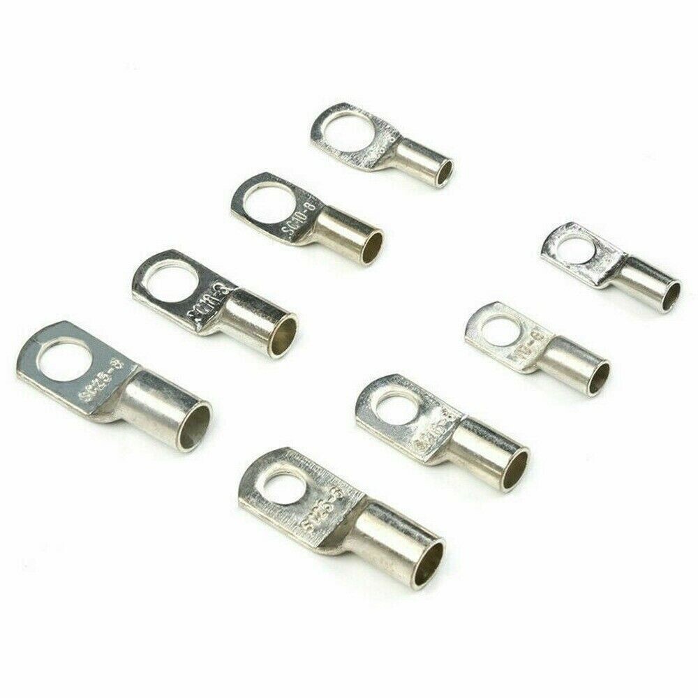 Copper Terminals Tube Connector Electical Eyelets Kit Lug Ring Starter ...