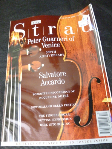 The Strad Magazine Dec 1995 Peter GUARNERI +POSTER inside-Peter of ...