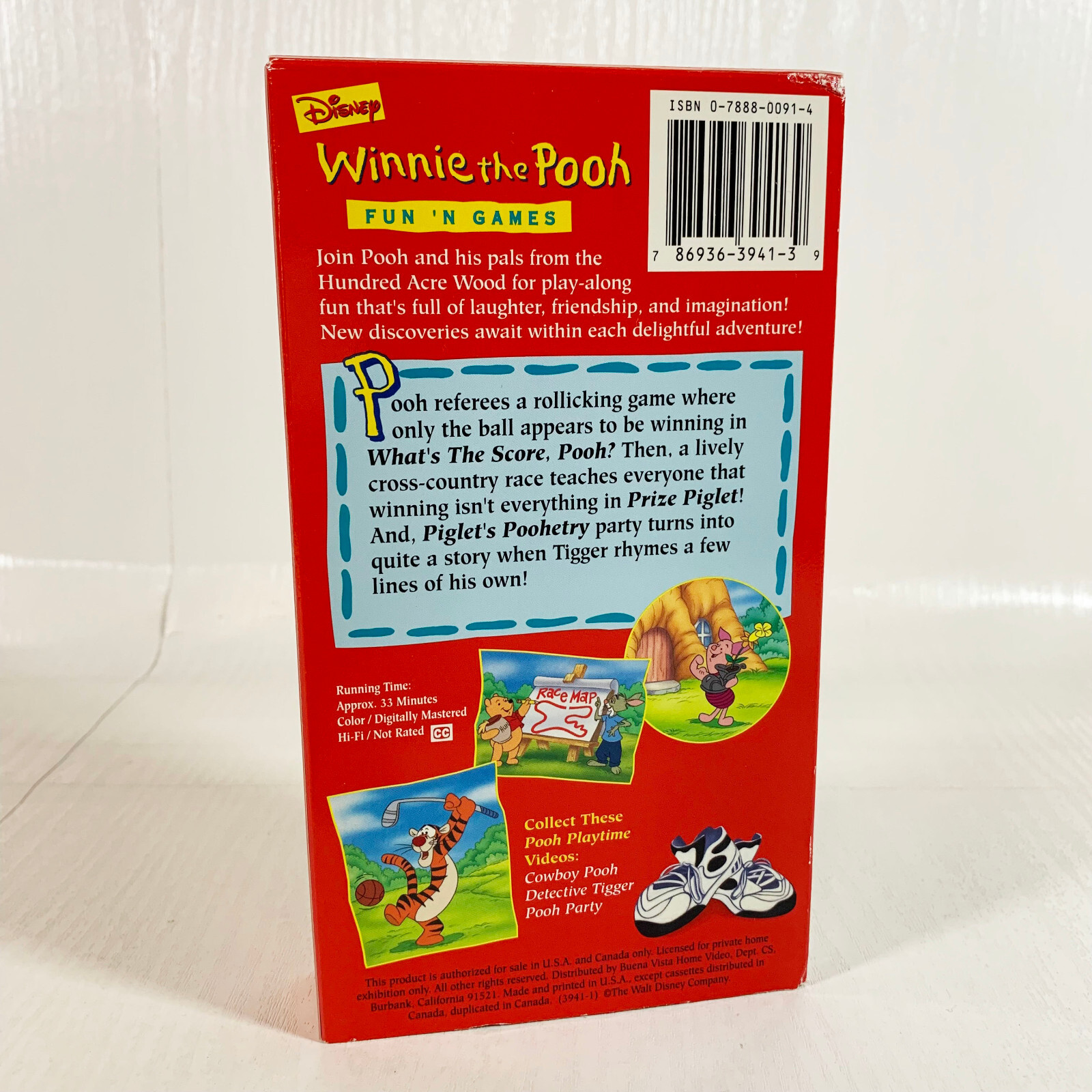 Winnie the Pooh - Pooh Playtime - Fun N Games (VHS, 1995) for sale ...