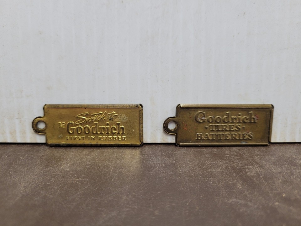 1939 1941 California BF GOODRICH KEY TAG License Plate Tag KEYCHAIN TAG ...