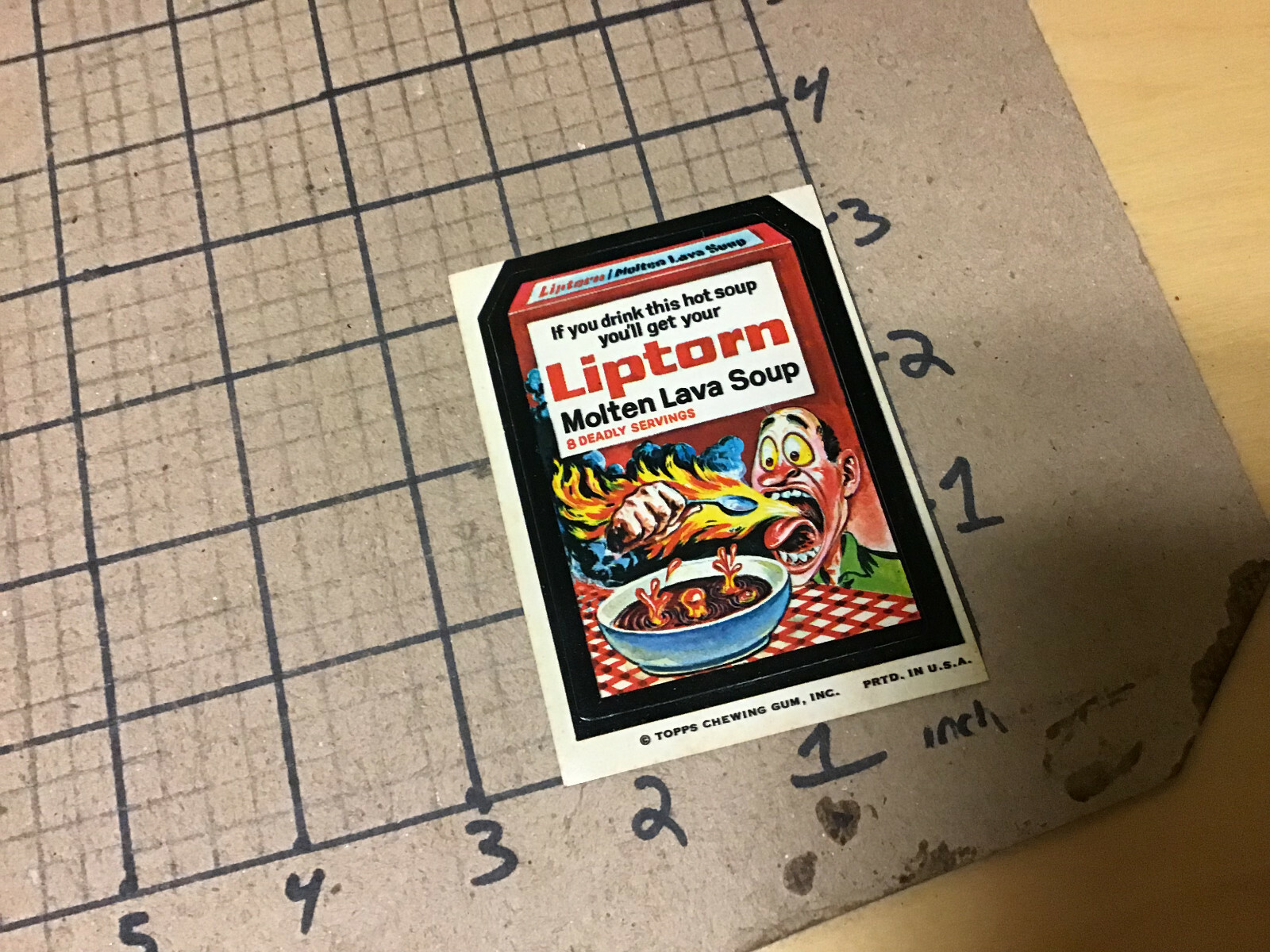 Original Vintage WACKY PACKAGES STICKER unused -- LIPTORN moten lava ...