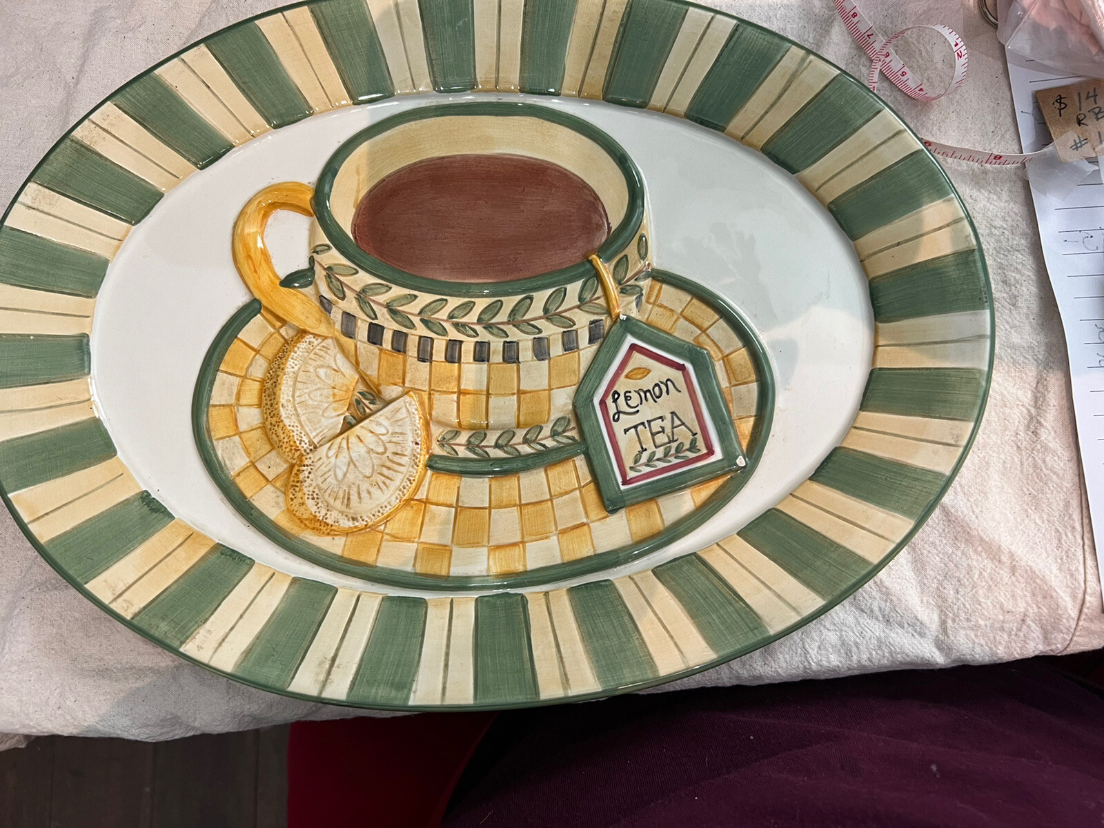 Sakura Debbie Mumm Lemon & Tea Serving Dish | eBay