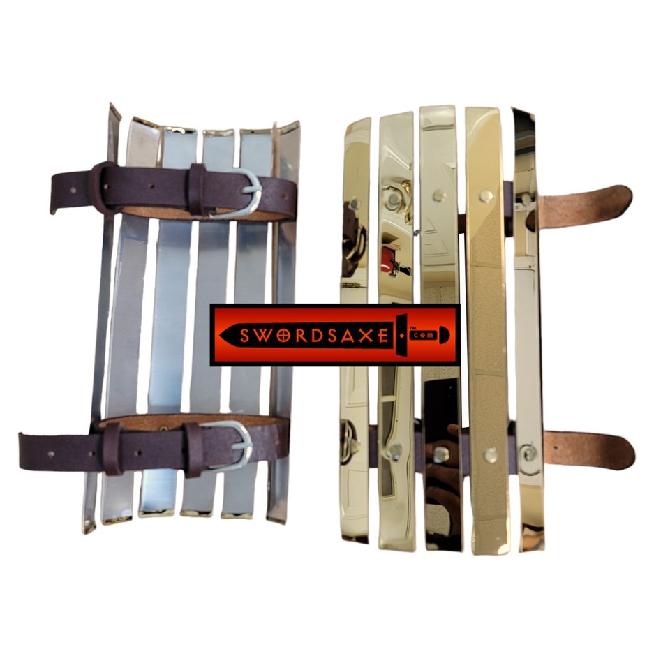 Valhalla Ragnar Nordic Viking Thor Warrior Polished Gold Steel Leg ...