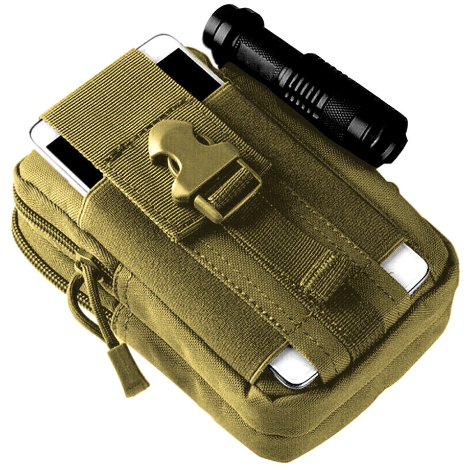 Tactical Waist Belt Bag Camping Military Molle Small Pouch Wallet Bum ...
