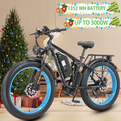 Fast Electric Bike V3 Pro Dual Motor Up to 3200W 1352WH Removable ...