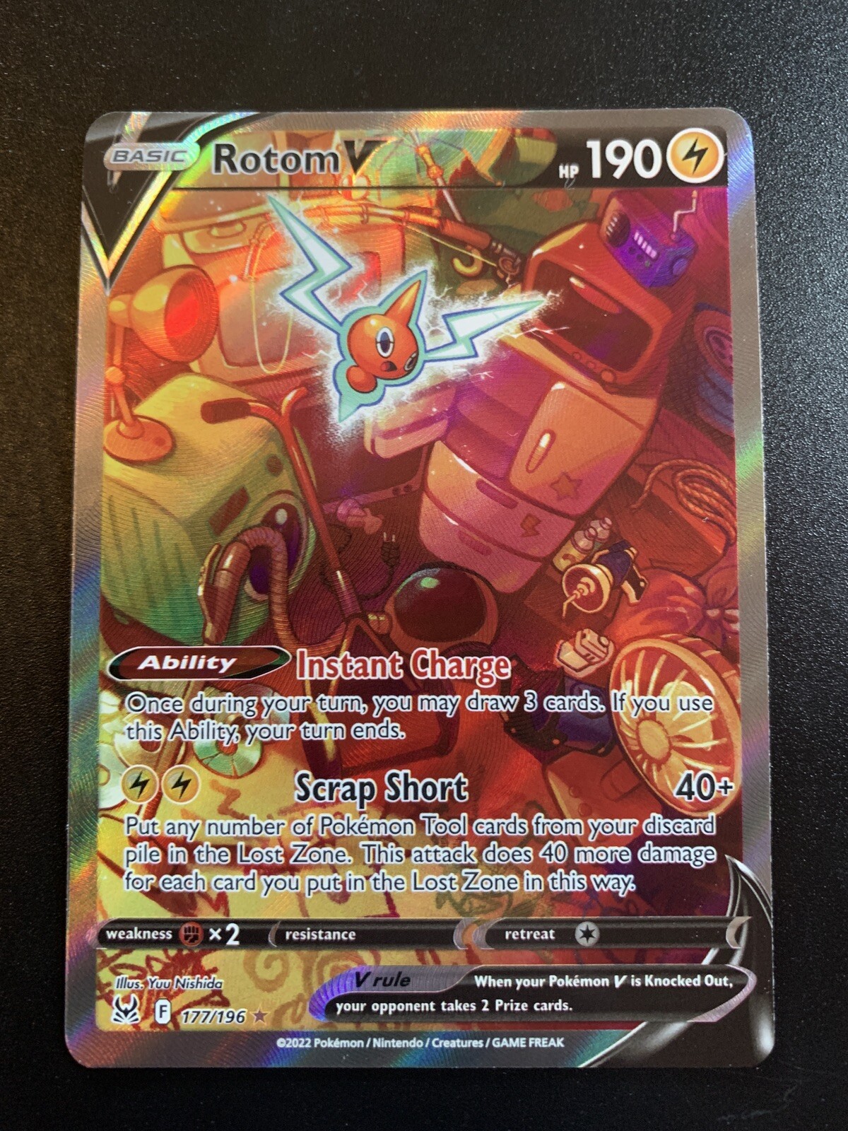 Pokémon TCG | Rotom V NM | Sword & Shield - Lost Origin 177/196 Holo ...
