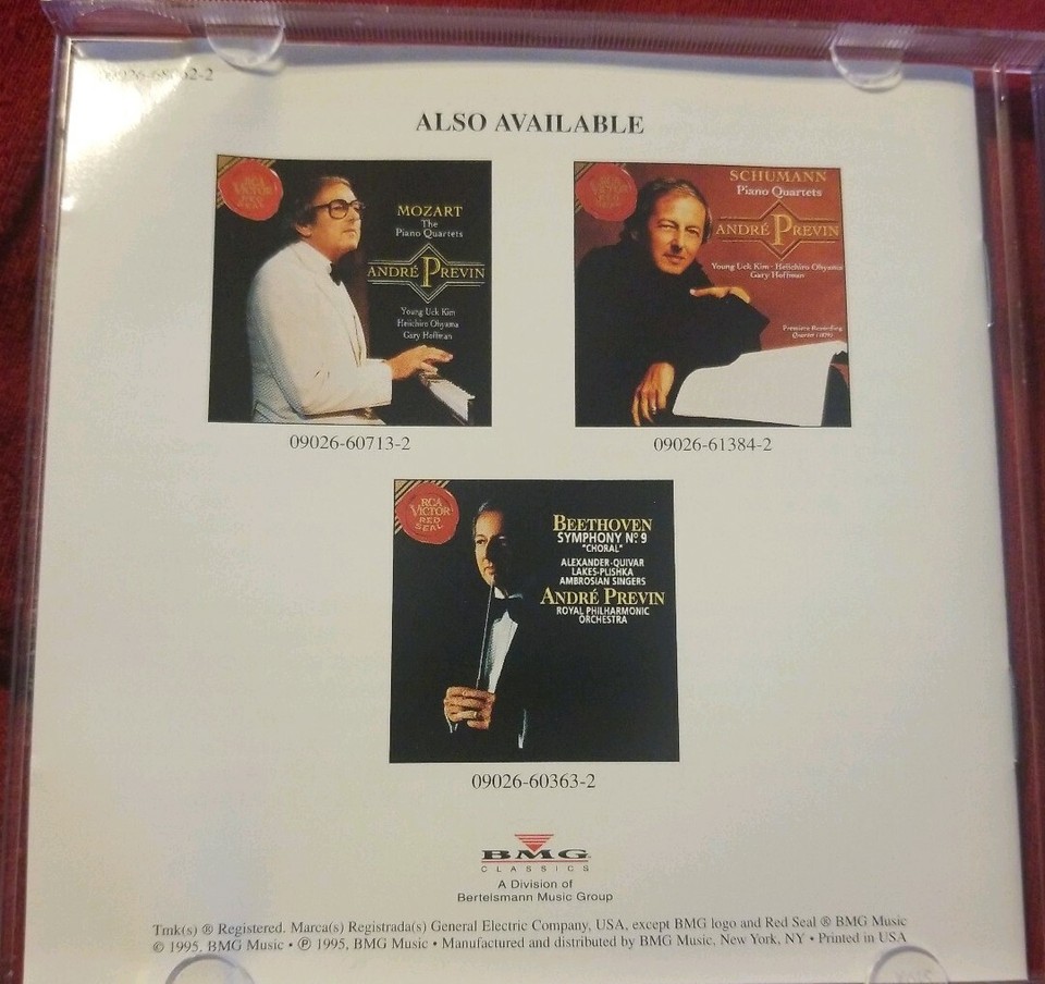 French Chamber Music: Debussy, Ravel, Andre Previn CD VG C-41 ...