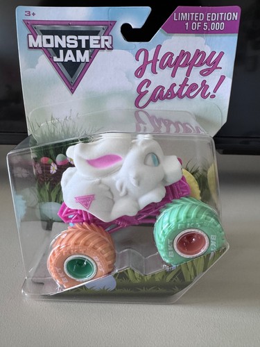 SPIN MASTER MONSTER JAM EASTER BUNNY FLOCKED TRUCK EXCLUSIVE BRAND NEW ...