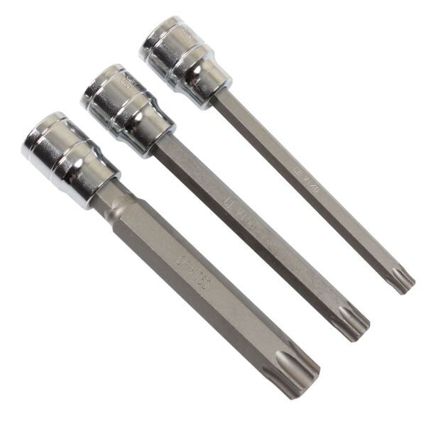 US PRO Tools 8Pc 3/8" Dr. 110mm Long Torx Bit Socket Set T25 to T60 ...