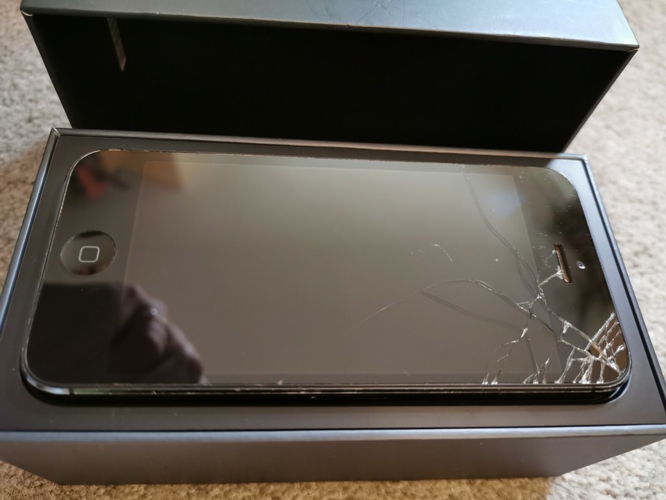 Apple iPhone 5 - 16GB - Black & Slate O2 A1429 mobile smart phone ...