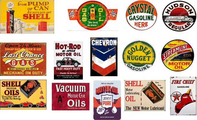 ho scale vintage, weathered & unusual gas station decals/14 decals | eBay