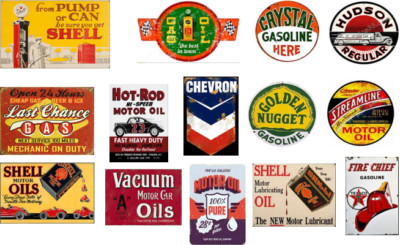 ho scale vintage, weathered & unusual gas station decals/14 decals | eBay