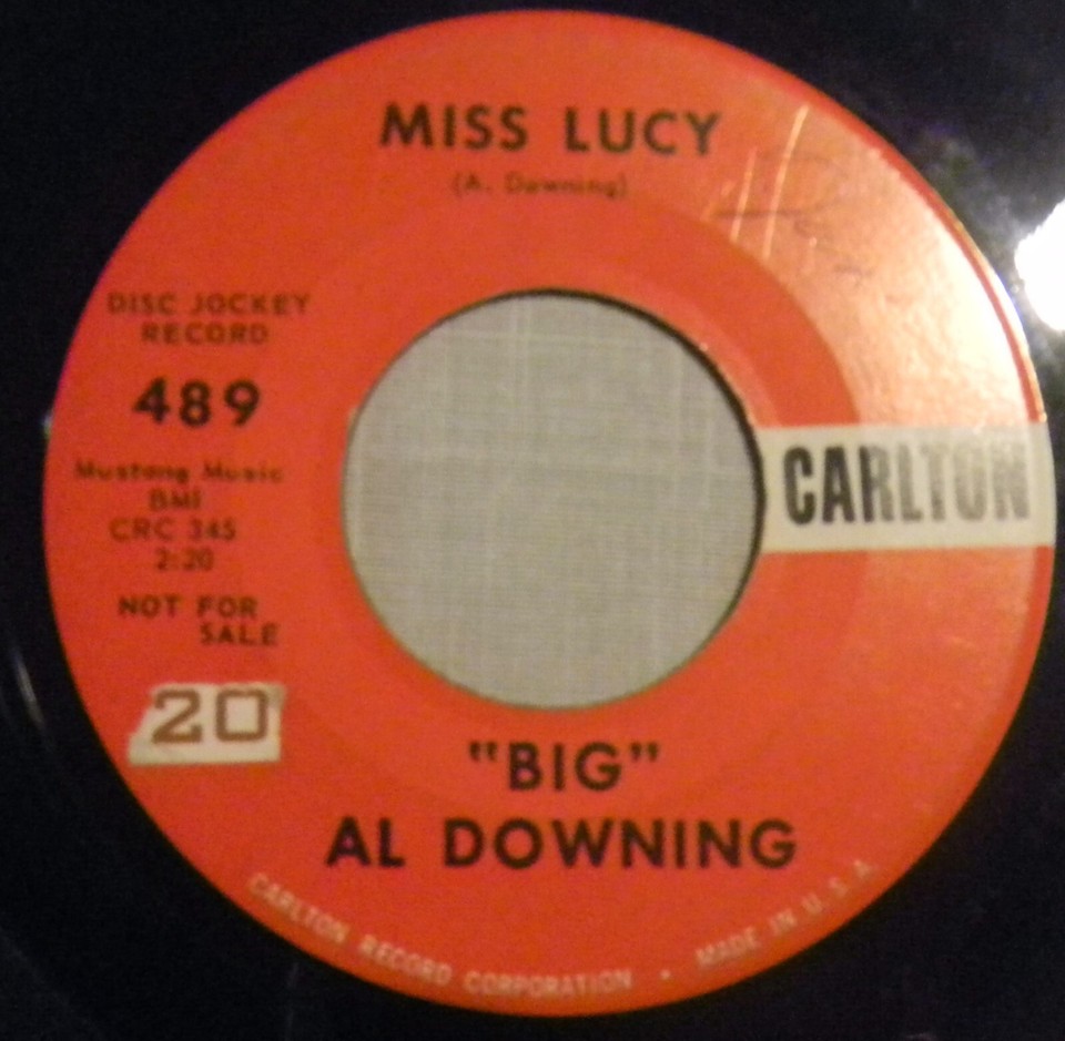 "Big" Al Downing - Miss Lucy + Just Around the Corner Carlton 489 ...