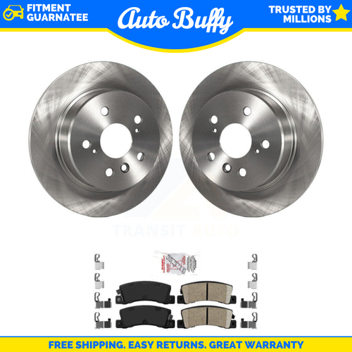Rear Disc Brake Rotors & Integrally Molded Pad Kit For 1999-2003 Lexus ...