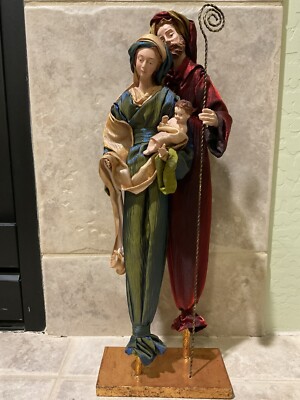 Vintage Unique Holy Family Figurine #95/480 Made in the Philippines 16. ...