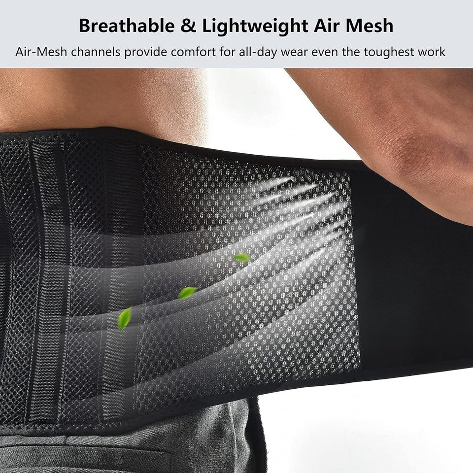 Ultimate Lower Back Support Adjustable Brace with Lumbar Stabilization ...
