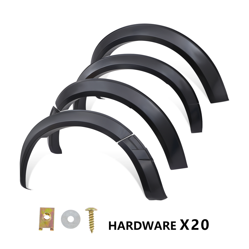 for Ford Ranger 2023+ Double Cab Matte Black Wheel Arch Extensions ...