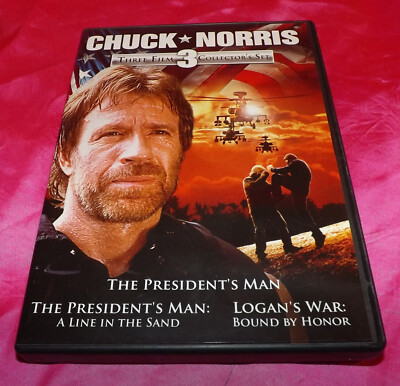 🌈 Chuck Norris 3 Film Set DVD The President's Man Line in the Sand ...