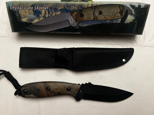 Frost Cutlery 9” Crystal Lake Skinner Knife Blade with Sheath 18-453CA ...