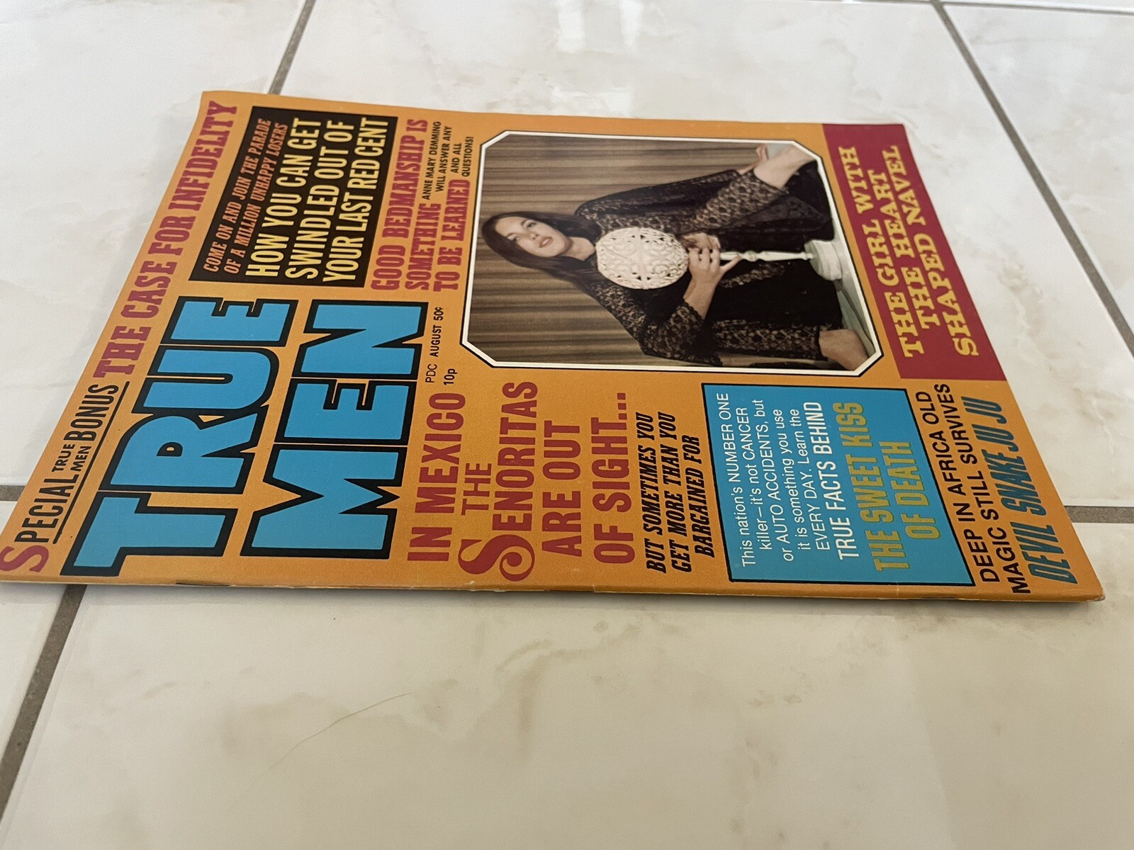 True Men Magazine 1971 Pulp, Pinups, Devil Snake, Girl with Heart ...