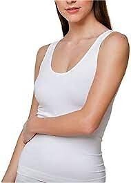 3 Canotte Donna In Cotone Spalla Larga Bordo Raso Mabrat MMD491 | eBay