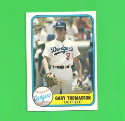 MLB 1981 Fleer GARY THOMASSON #138 Los Angeles Dodgers | eBay