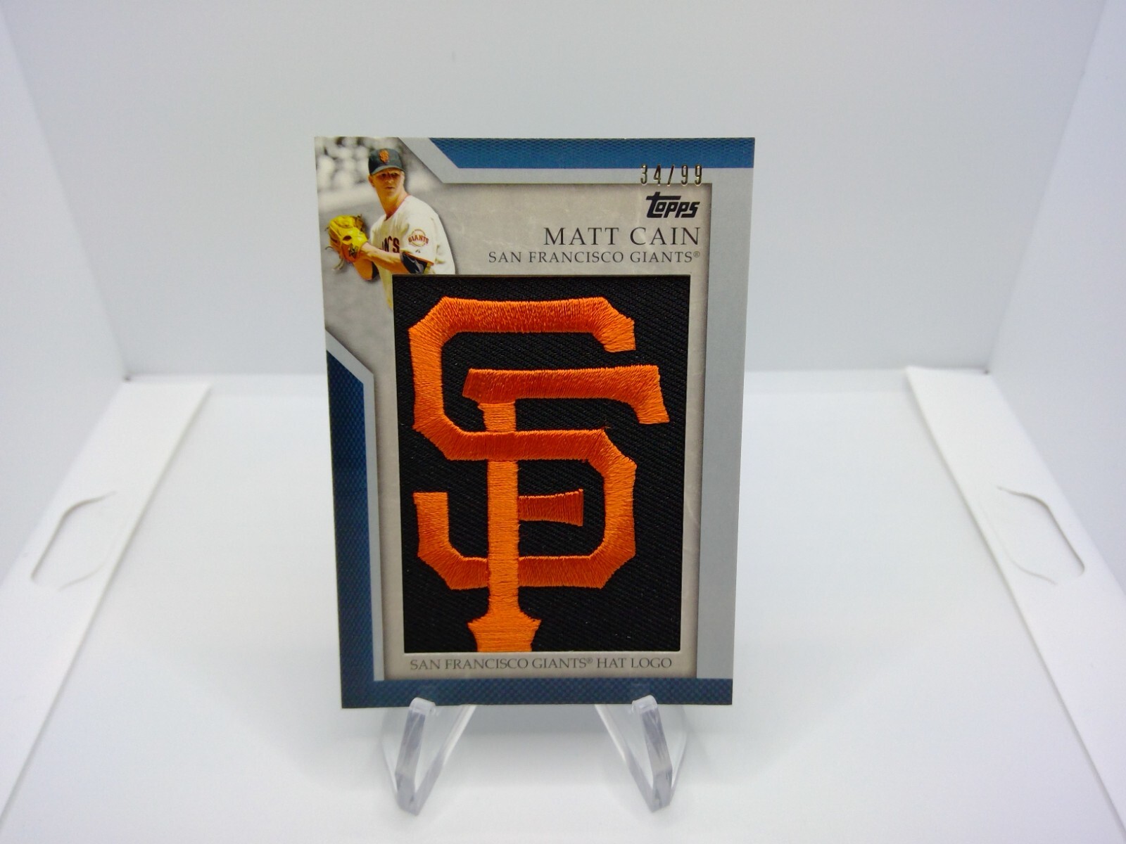 2010 Topps - Jumbo Packs Manufactured Hat Logo Relic #MHR-172 Matt Cain ...