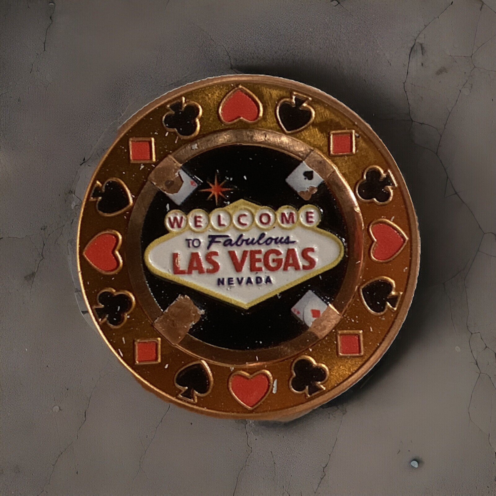 1 oz Welcome To Las Vegas - Double Colorized - .999 Fine Copper Rounds ...