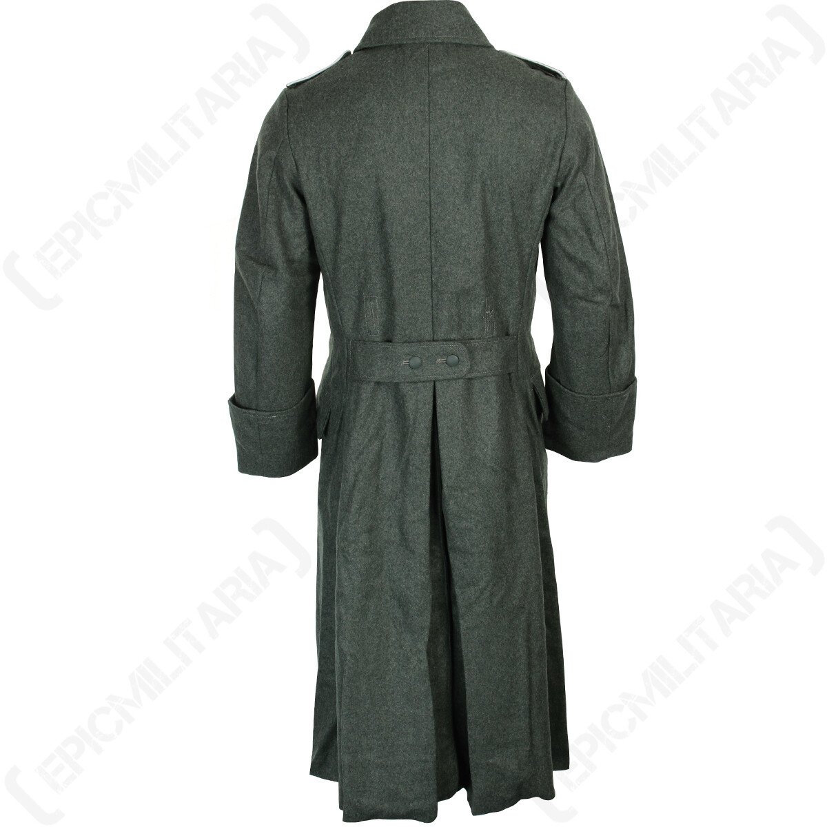 German Army M40 Field Grey Wool Great Coat - WW2 Repro Officer Trench ...