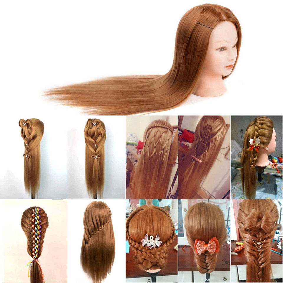 26" Salon Hair Practice Training Head Mannequin Hairdressing Doll ...